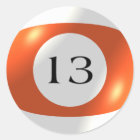 Number 13 Basketball and Players Classic Round Sticker | Zazzle.co.nz