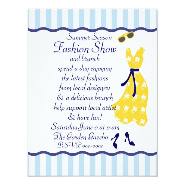 Fashion Show Invitations | Zazzle NZ