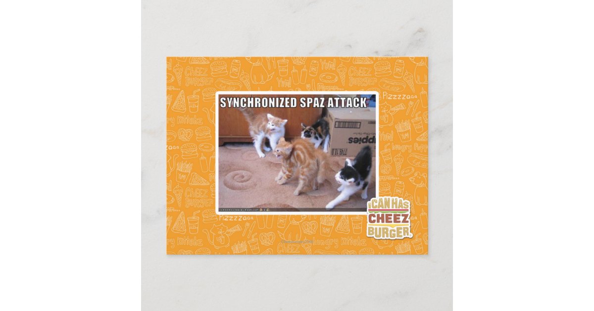 Sychronized Spaz Attack Postcard | Zazzle.co.nz