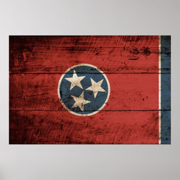 Tennessee Flag Art & Wall Décor | Zazzle.co.nz