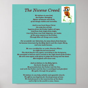 Nicene Creed Posters & Photo Prints | Zazzle NZ