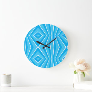 Abstract Painting Blue Wall Clocks | Zazzle.co.nz