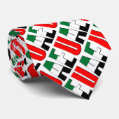 UAE United Arab Emirates Flag Typography Pattern Tie | Zazzle.co.nz