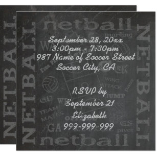 Netball Invitations | Zazzle NZ