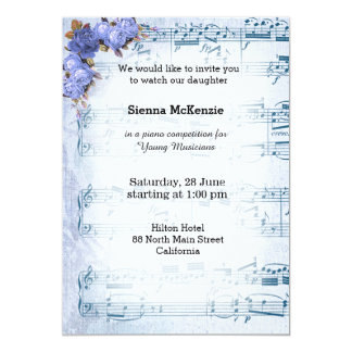 Music Invitations & Announcements | Zazzle.co.nz