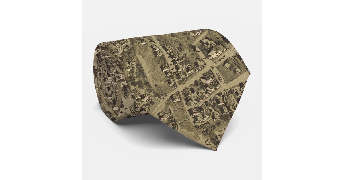 Vintage Pictorial Map of Elizabeth PA (1897) Tie | Zazzle.co.nz