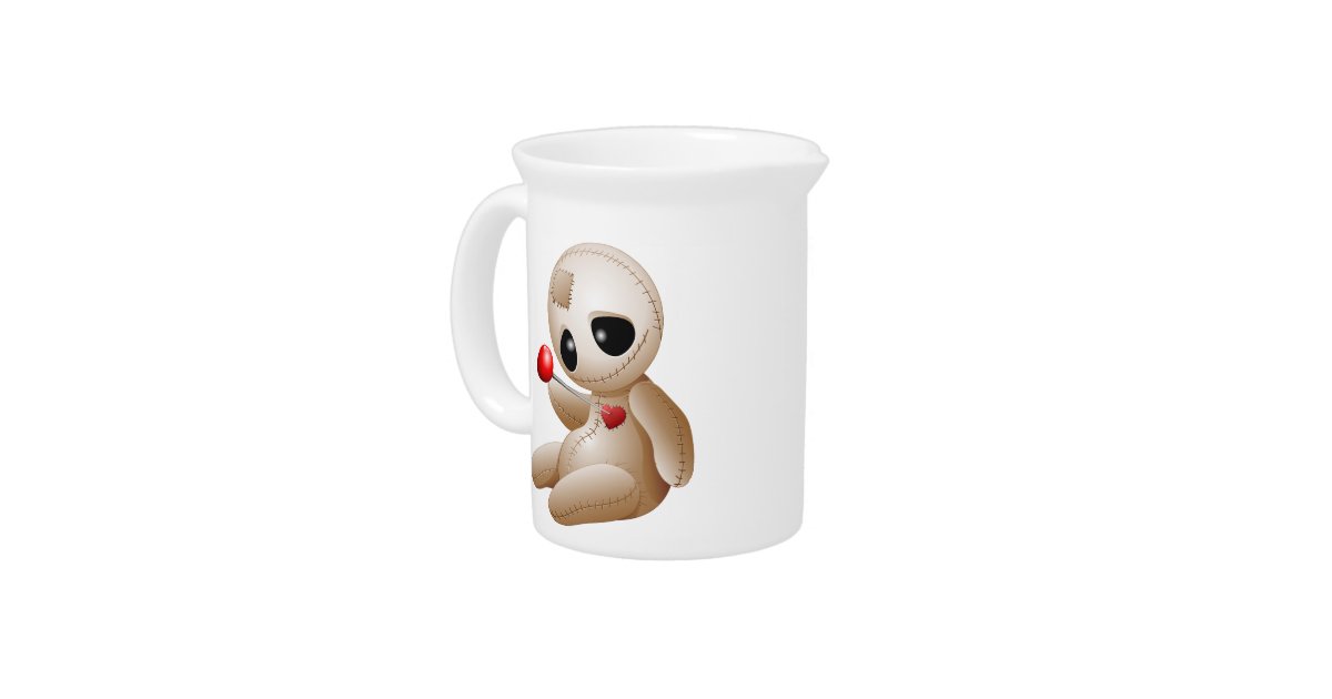 Voodoo Doll Cartoon in Love Pitcher | Zazzle.co.nz