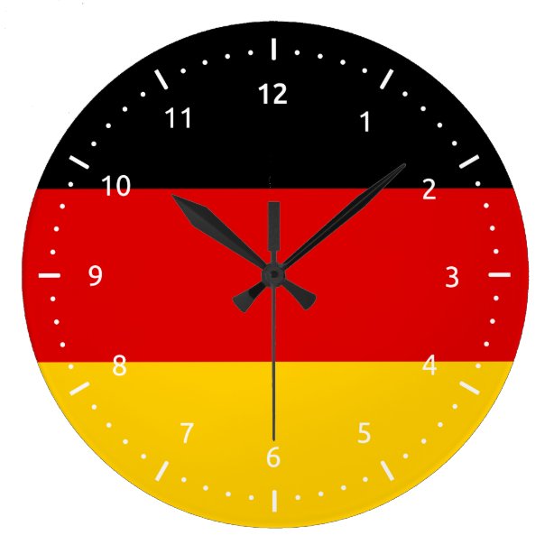 Germany Flag Wall Clocks | Zazzle.co.nz