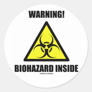 Funny Biohazard Stickers | Zazzle NZ