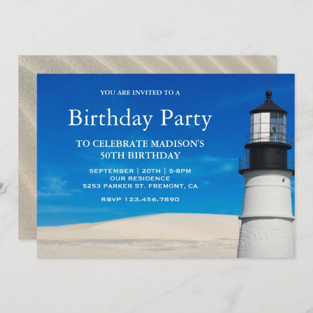 Lighthouse Invitations | Zazzle NZ