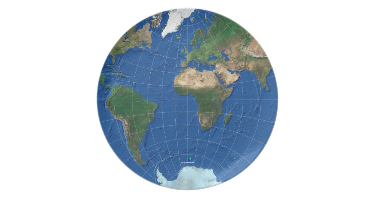 World Map Sphere 1: Europe Asia America Plate | Zazzle.co.nz