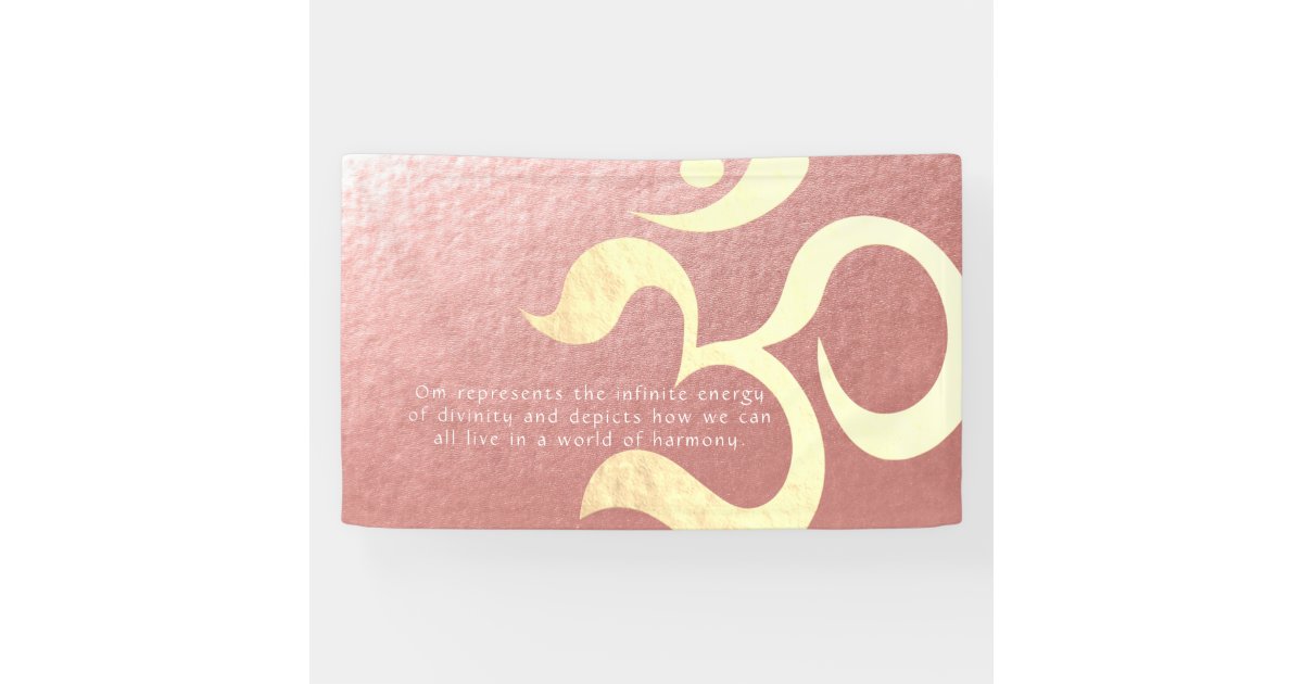 Yoga Meditation Instructor Life Coach OM Quotes Banner | Zazzle.co.nz